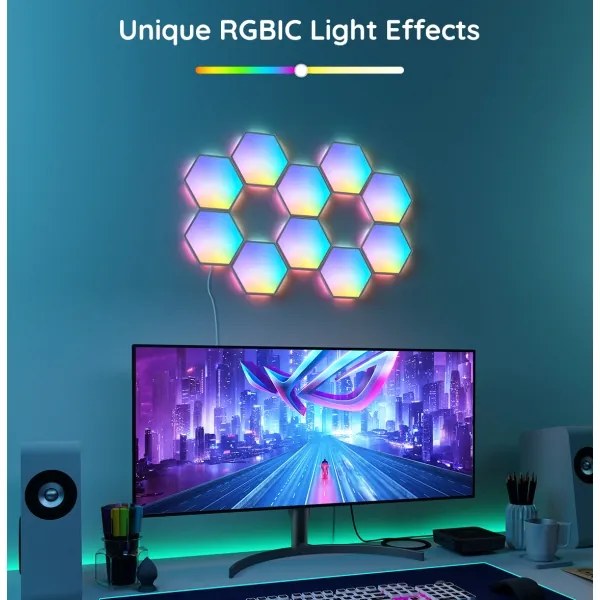 Govee - LED RGB Stmívatelný panel LED/36W/230V Wi-Fi