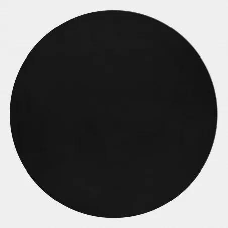 Kusový koberec kruh Pouffy 5100 black Kruh 120 cm průměr