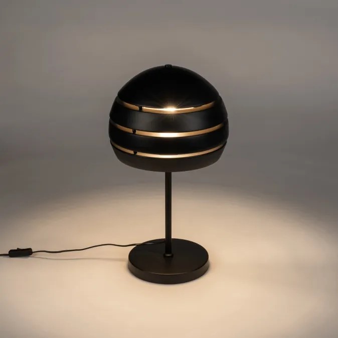 Stolní retro lampa Cantonn Nero and Gold
