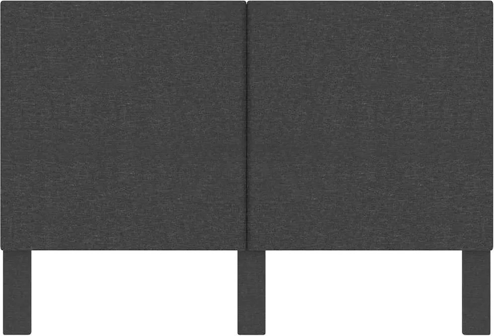 Čelo postele tmavě šedé textil 140 x 200 cm 287468