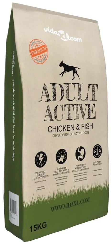 Prémiové psí granule Adult Active Chicken & Fish, 2 ks, 30 kg - Default Title