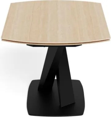 Rozkládací jídelní stůl Morella 160/240 cm béžový/černý