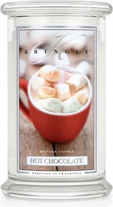 Hot Chocolate – Kringle Candle – velká svíčka se dvěma knoty (624 g)