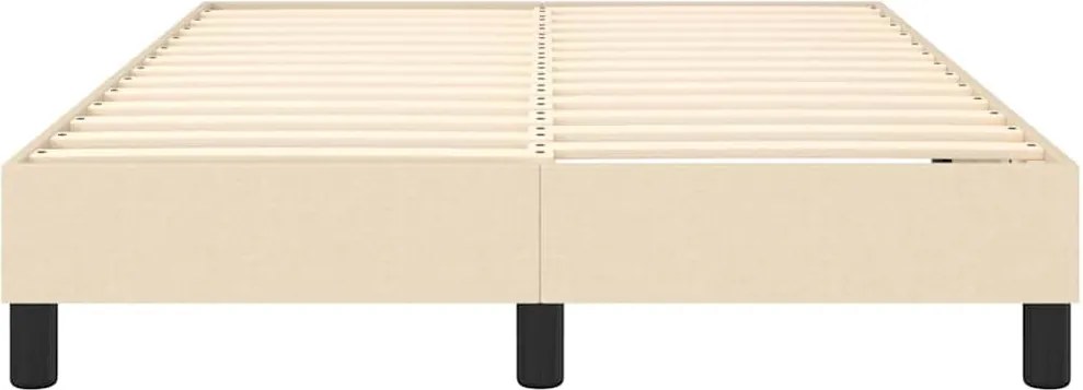 Rám postele s boxspringem krémový 120 x 200 cm textil 3120505