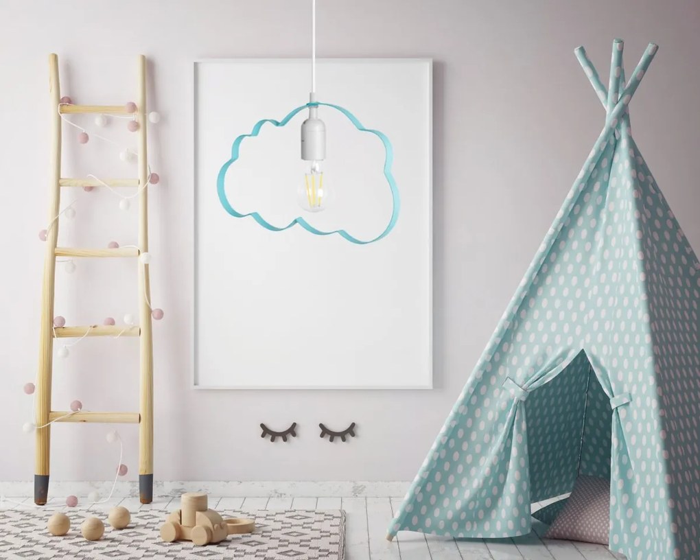 Stropní svítidlo TooLight Cloudie modrá