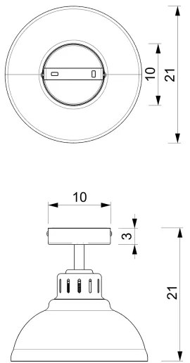 Přisazený lustr SVEN 1xE27/15W/230V béžová