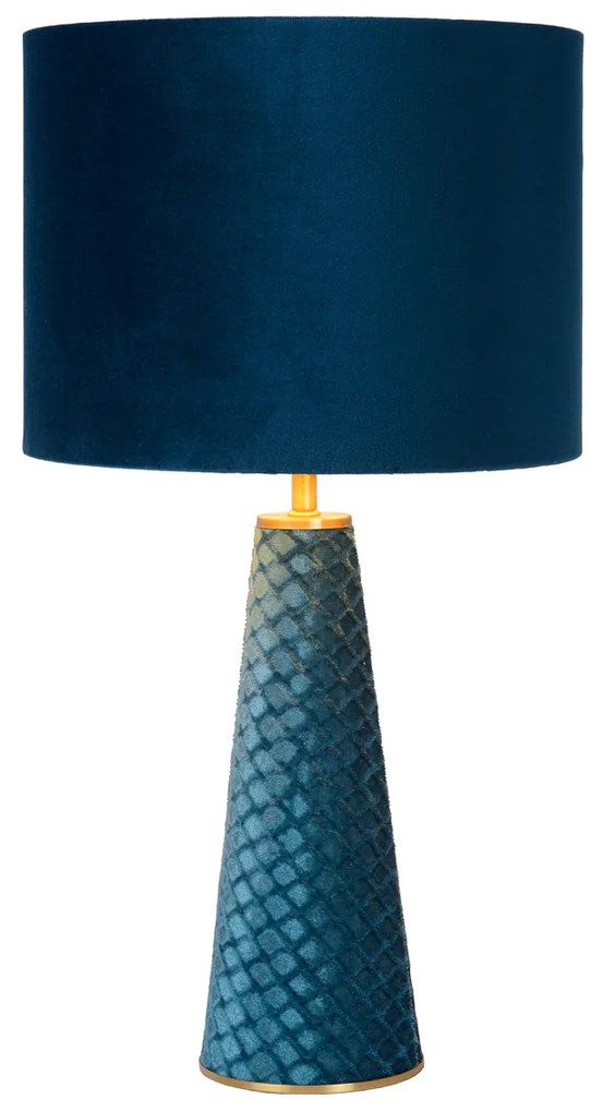 Lucide 10501/81/37 stolní lampa Extravaganza Velvet, tyrkysová, E27, 47cm