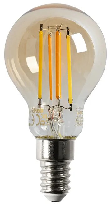 Sada 5 ks Smart E14 stmívatelná v Kelvinech LED lampa P45 goldline 4,9W 470 lm 1800-4000K