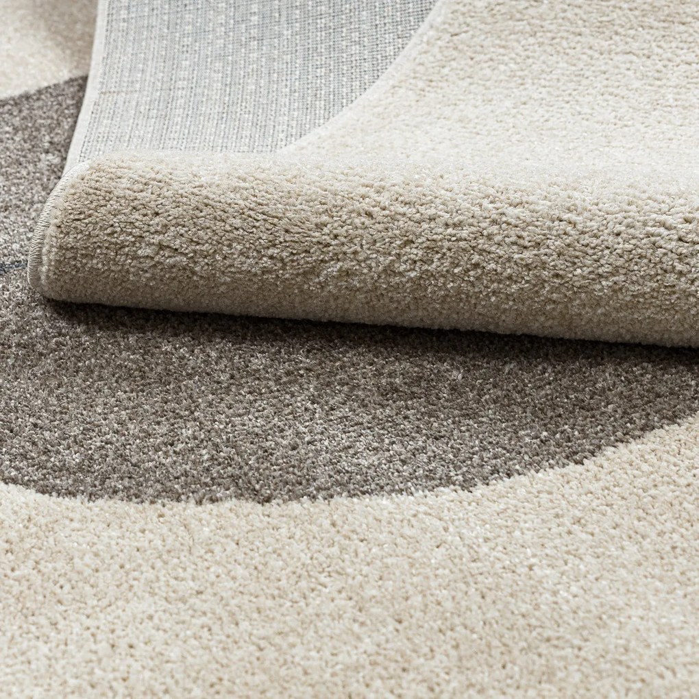 Dywany Łuszczów, Kusový koberec Fusion 0808 cream/l. beige, 160x220, béžová, kancelář