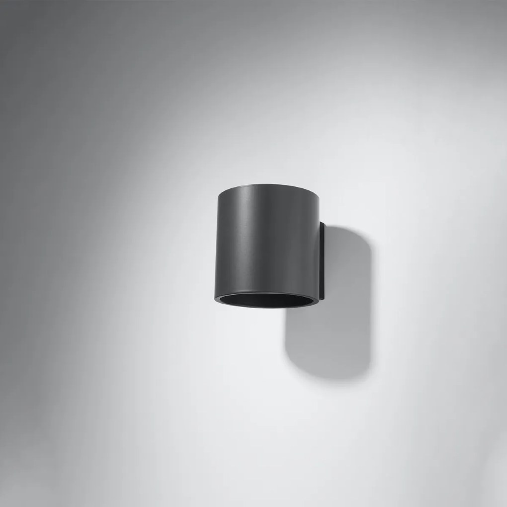 Sollux Lighting Nástěnná lampa ORBIS 1 antracitová