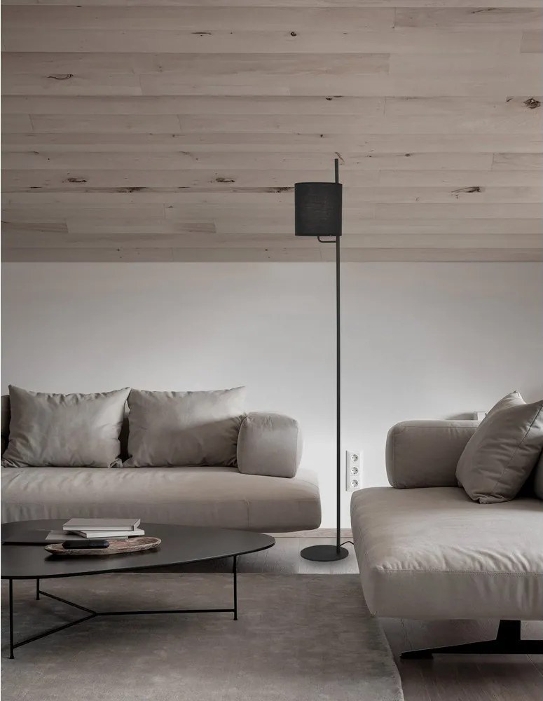 Černá kovová stojací lampa (výška 176 cm) Yama – Nova Luce