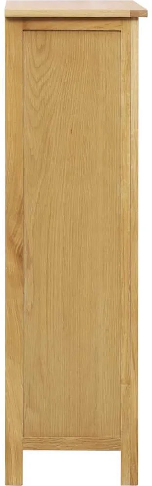 Botník 76 x 37 x 105 cm masivní dubové dřevo 247460