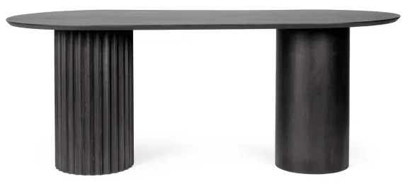 BIZZOTTO Jídelní stůl ORISSA černý 200x90 cm 0747218