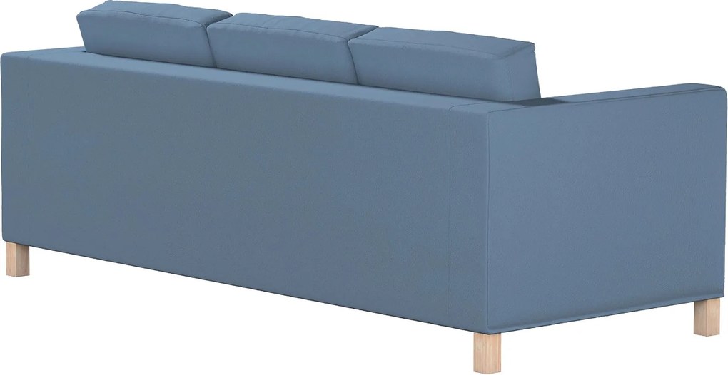 Potah na pohovku IKEA  Karlanda 3-místná nerozkládací, krátký barva modrá látka pletený vzor