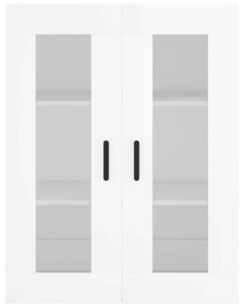 Skříň highboard lesklá bílá 69,5 x 34 x 180 cm kompozitní dřevo,  3198667