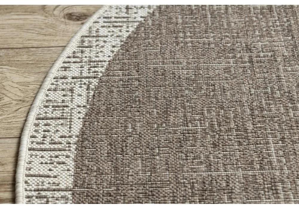 Kusový koberec Sindy béžový kruh 120cm