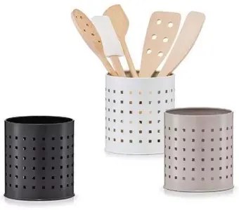 Zeller Present Stojan na kuchyňské nářadí a vařečky, ocelový METALHOLDER - mocha