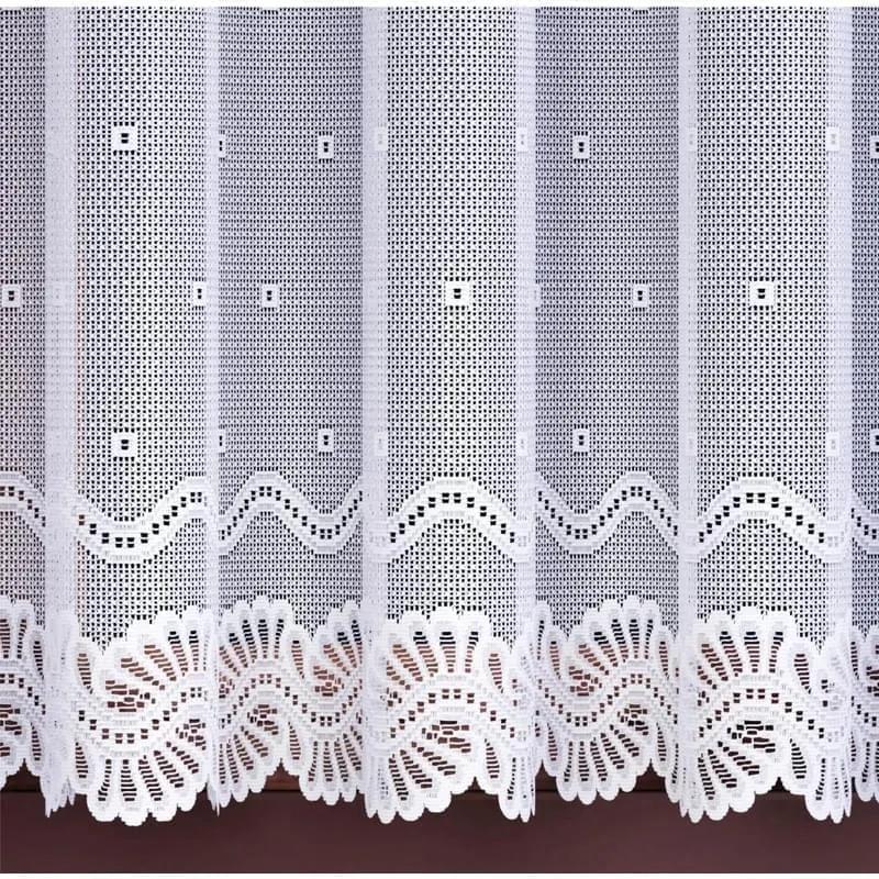 DekorTextil Hotová záclona nebo balkonový komplet Aurelia - bílá ROZMĚR: (š x v): 220 x 120 cm