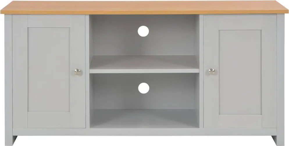 TV stolek šedý 120 x 39 x 58 cm 283740