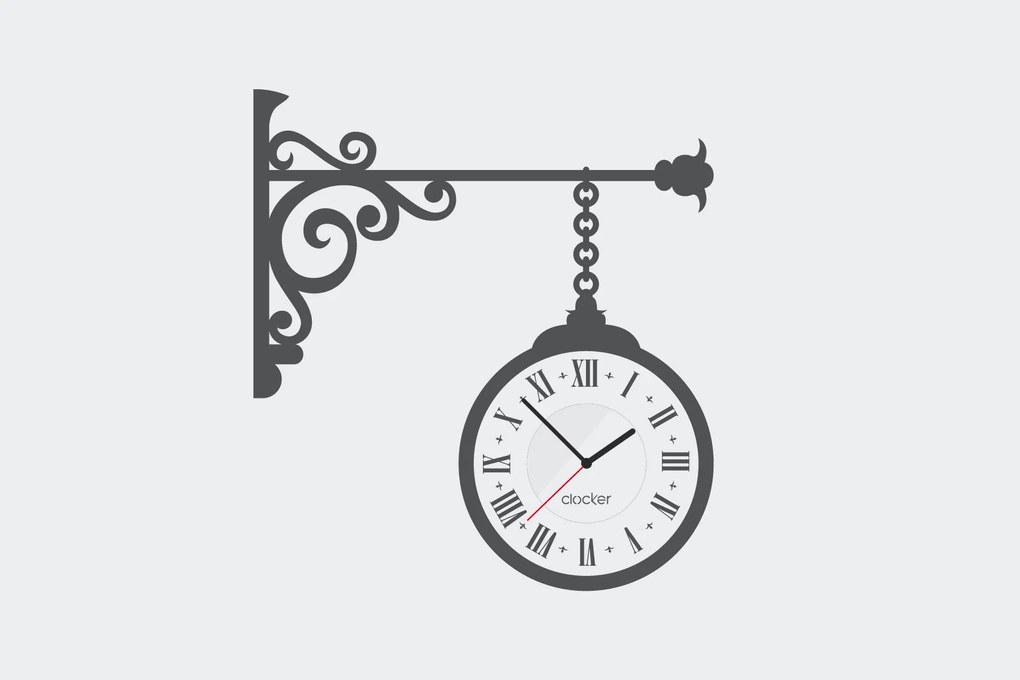 Clocker Nalepovací hodiny Street clock Barva ciferníku: Černá