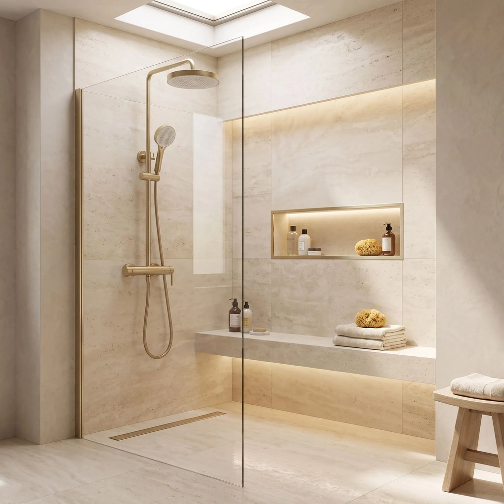 Rea, Sprchový set Rea Grace Brush Gold, REA-P4401
