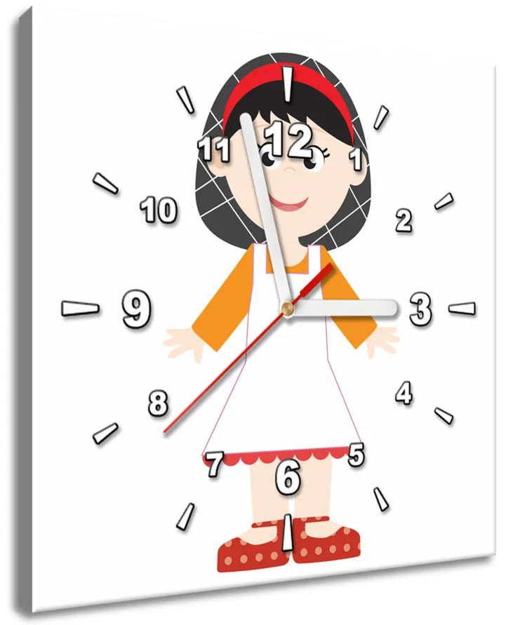 Gario Obraz s hodinami Malá kuchařka Rozměry: 40 x 40 cm