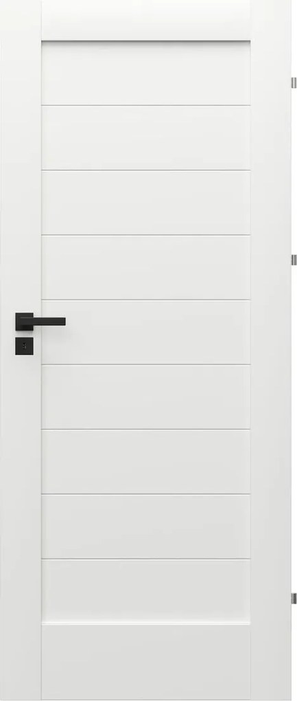 Porta doors Interiérové dveře rámové, 60 P, 60 × 197 cm, fólie, pravé, bílé, plné