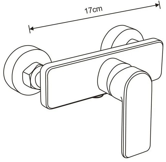 Mexen Tord sprchový set s dešťovou sprchou a sprchovou baterií Cetus, chromová, 744340200-00