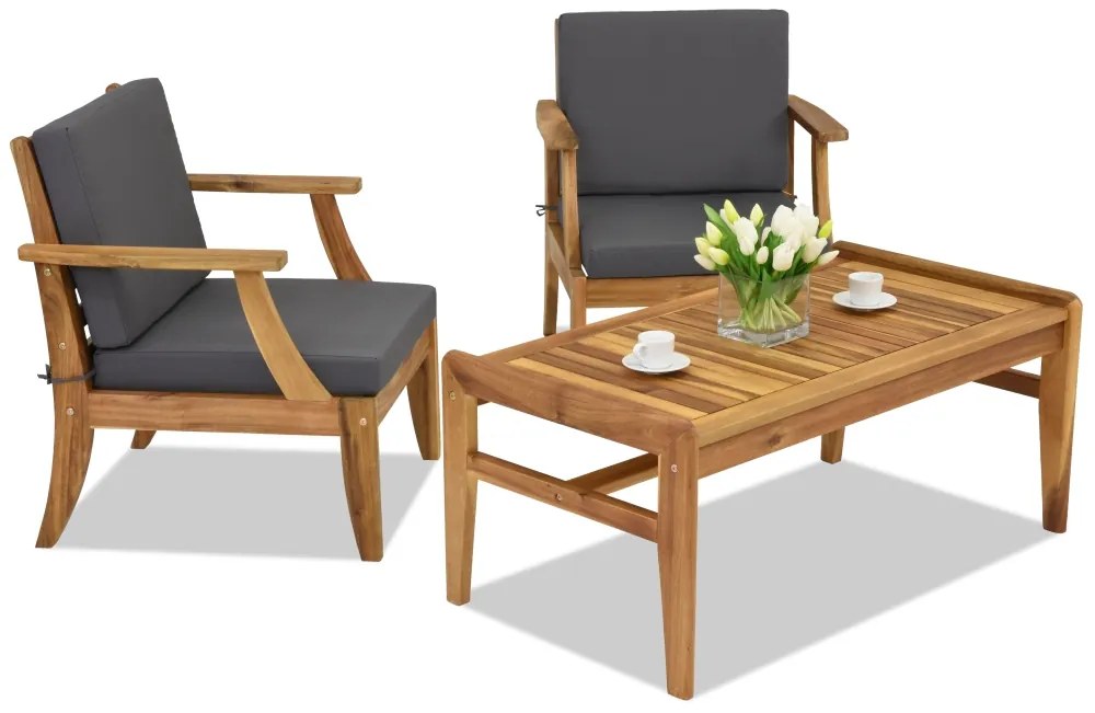 Zahradní nábytek z akátového dřeva Danang Terrace Garden Point