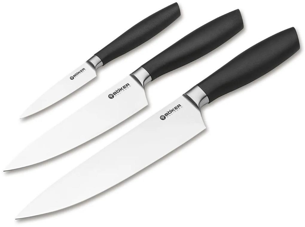 Böker Solingen Sada kuchyňských nožů Core Professional s utěrkou