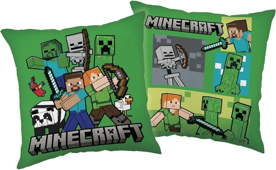 Dětský polštářek ø 40 cm Minecraft "Life" – Jerry Fabrics