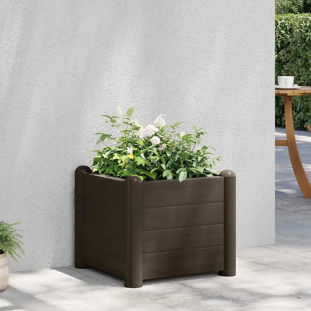 Vyvýšený záhon PP mocha 43 x 43 x 35 cm 313972