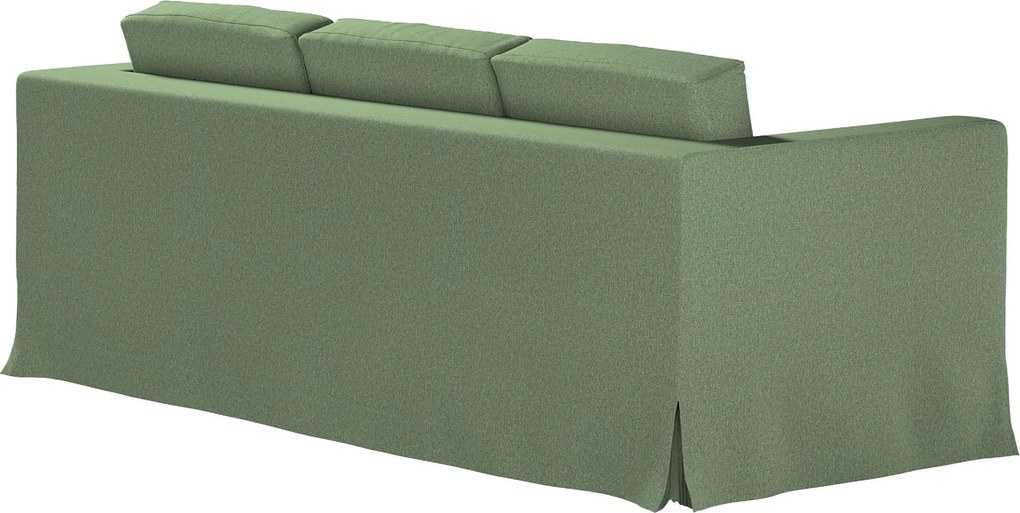 Potah na pohovku IKEA Karlanda 3-místná nerozkládací, dlouhý barva zelená látka pletený vzor