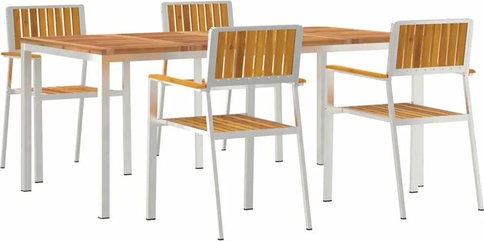 Zahradní jídelní sada 5 ks 180 x 90 x 75 cm 3334793