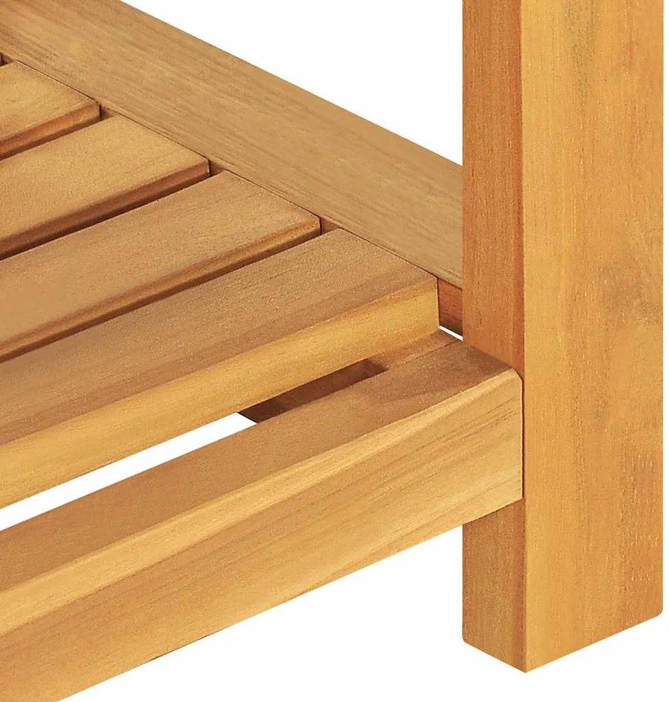 Lavice 120 cm masivní teakové dřevo 325276