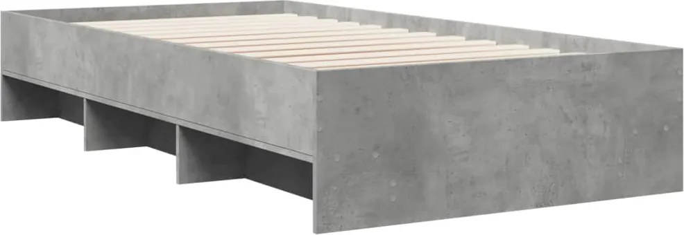 Rám postele betonově šedý 75 x 190 cm kompozitní dřevo 3295712