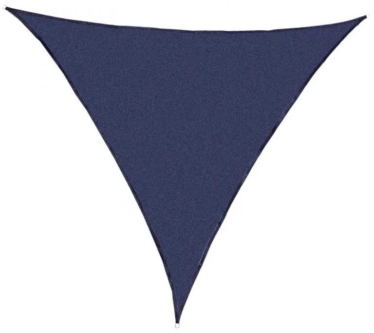 Stínící zahradní plachta trojúhelníková, indigo modrá, 360 cm