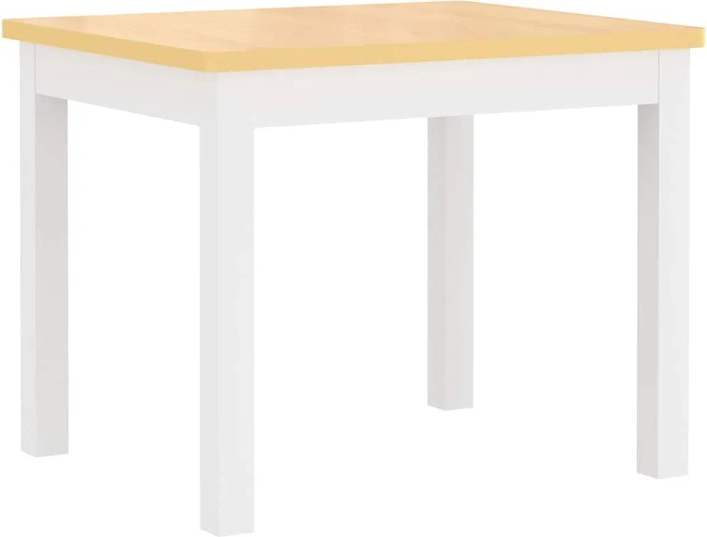 4dílná sada dětského stolu a židlí bílá a béžová MDF 10412