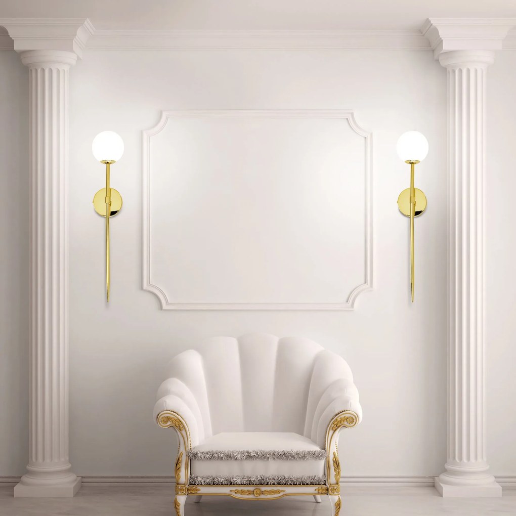 Toolight - Moderní nástěnné svítidlo 52cm APP578-1W 1xG9, zlatá, OSW-08757