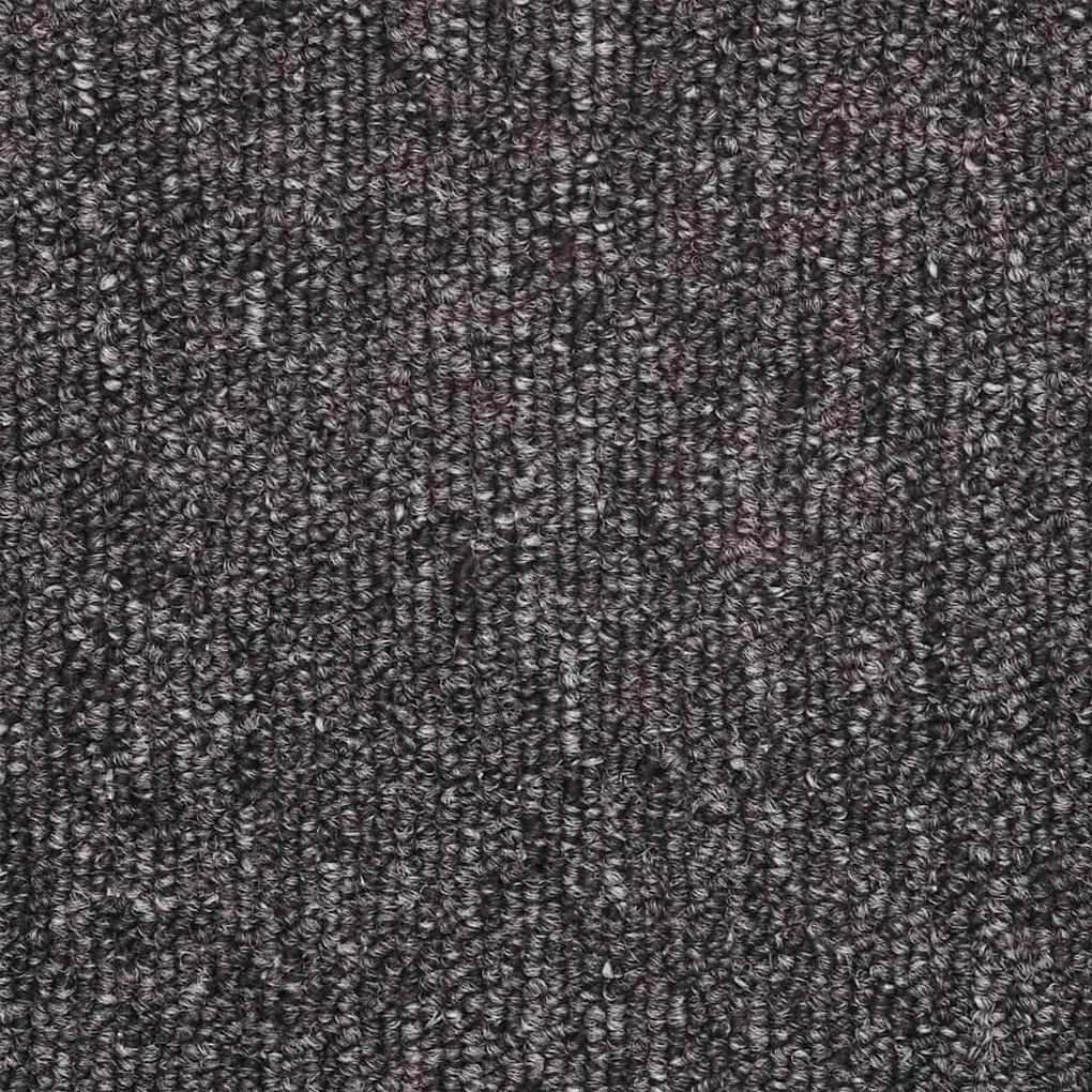 Schodové rohože 10 ks 56 x 17 x 3 cm antracitové půlkulaté 149735