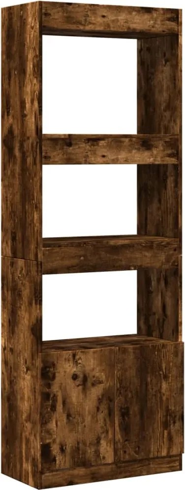 Skříň highboard kouřový dub 63 x 33 x 180 cm kompozitní dřevo 3309604