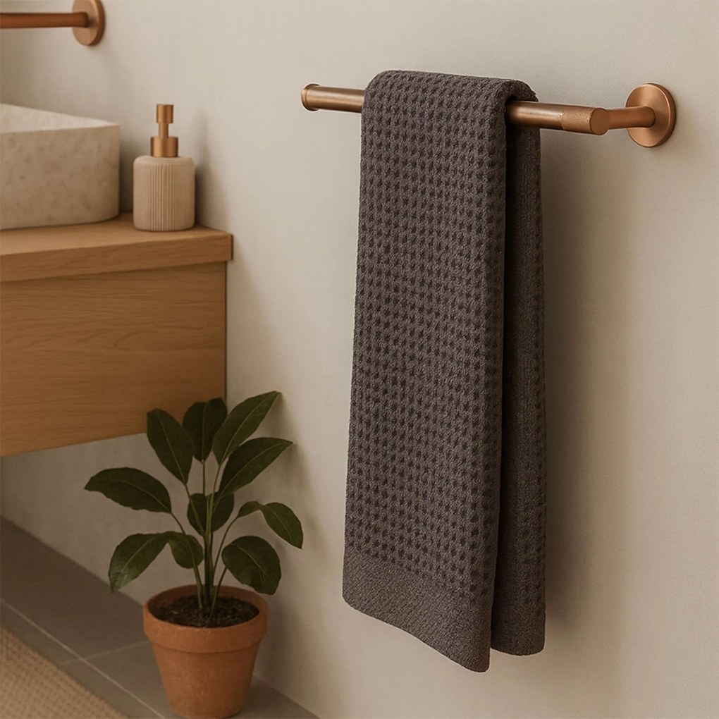 Rea Modern, koupelnový věšák na ručník 26,5cm, 6610a, měděná matná, REA-98013