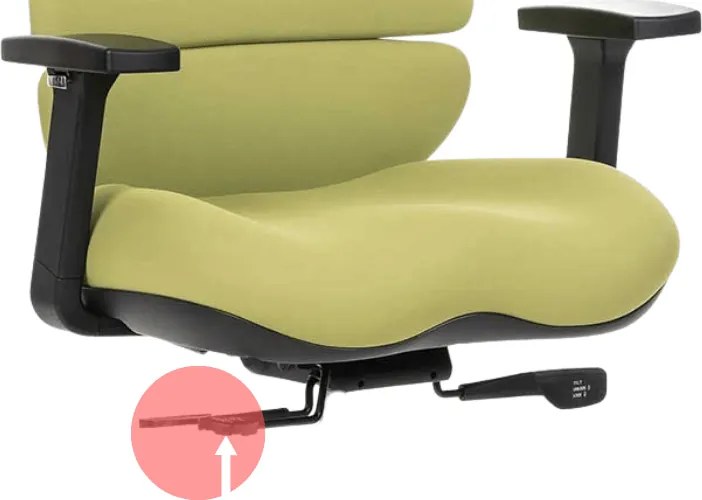 MERCURY Ergonomická kancelářská židle WORKEASE - zelená látka