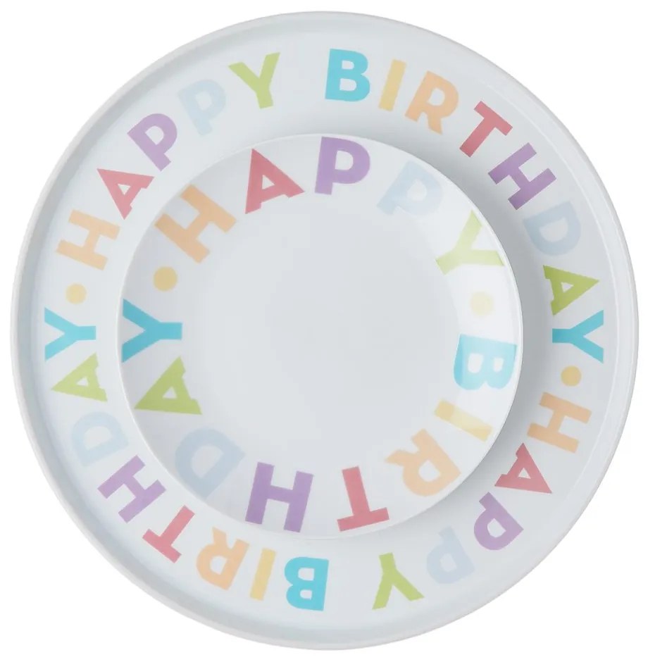 HAPPY BIRTHDAY Talíř 20 cm - mix