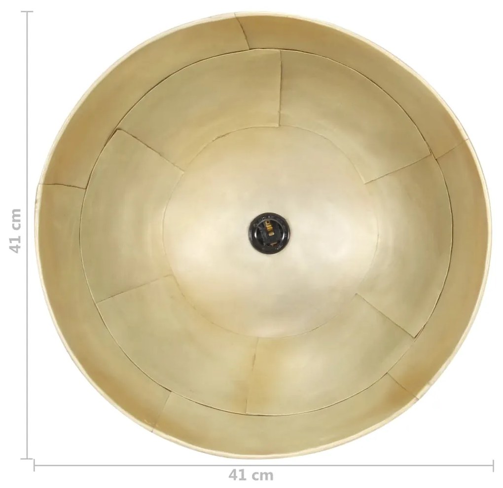 vidaXL Industriální vintage závěsné svítidlo 25 W mosazné 41 cm E27