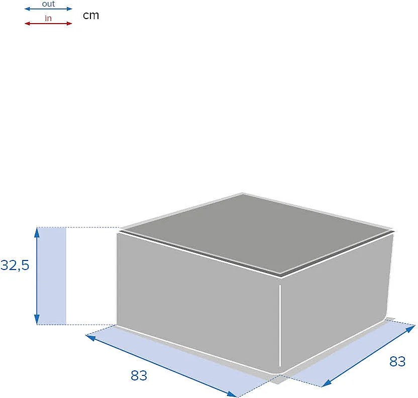 DEOKORK Ratanový stolek 83x83 cm MALAGA