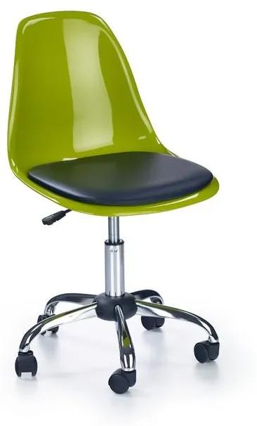 Dětská židle Alicia  zelená / černá