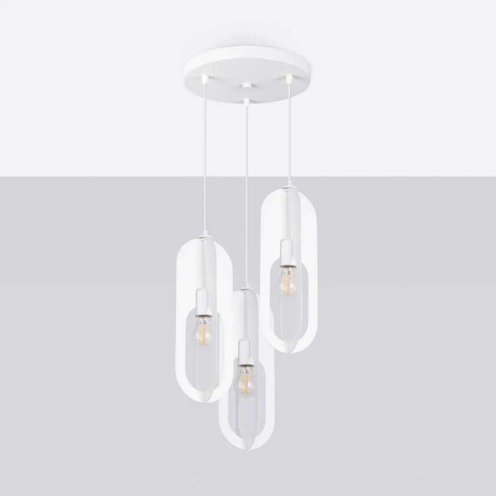 Sollux Lighting Závěsné svítidlo NICUS 1 bílé