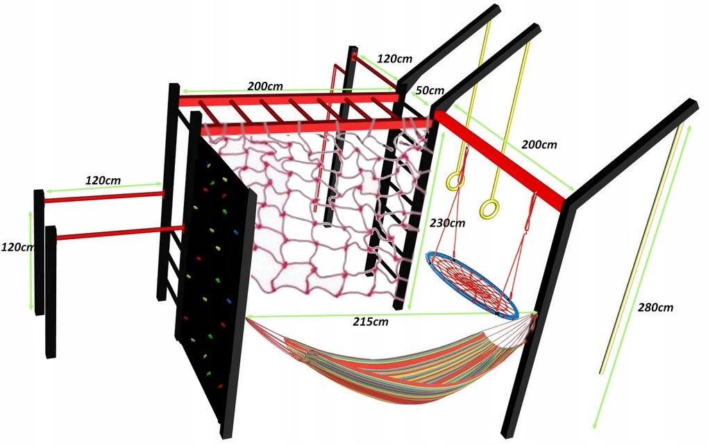 Dave Sport Workoutová sestava - Opičí dráha Judy 50