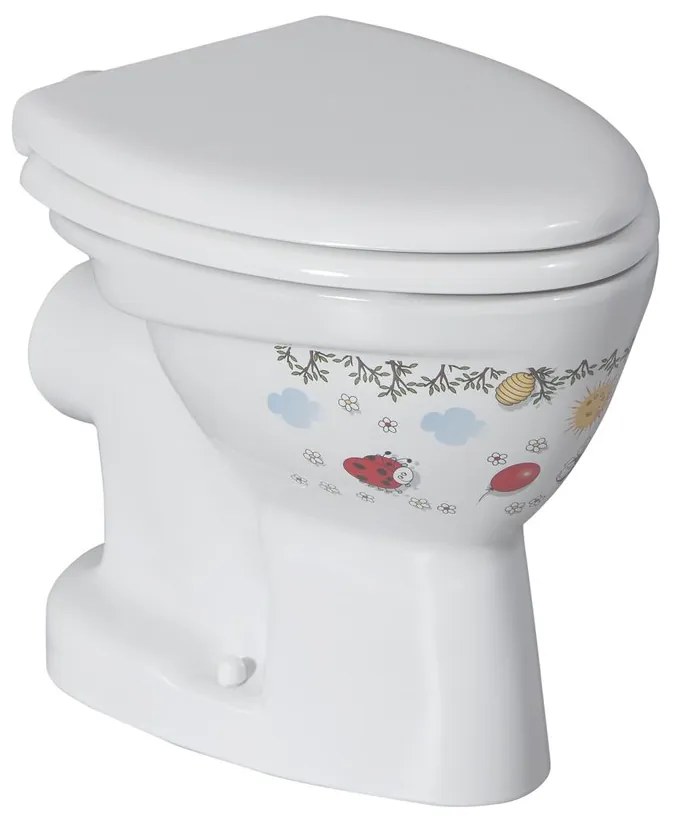 CREAVIT KID WC mísa kombi, zadní odpad, dekor - CK310.11CB00E.FF00